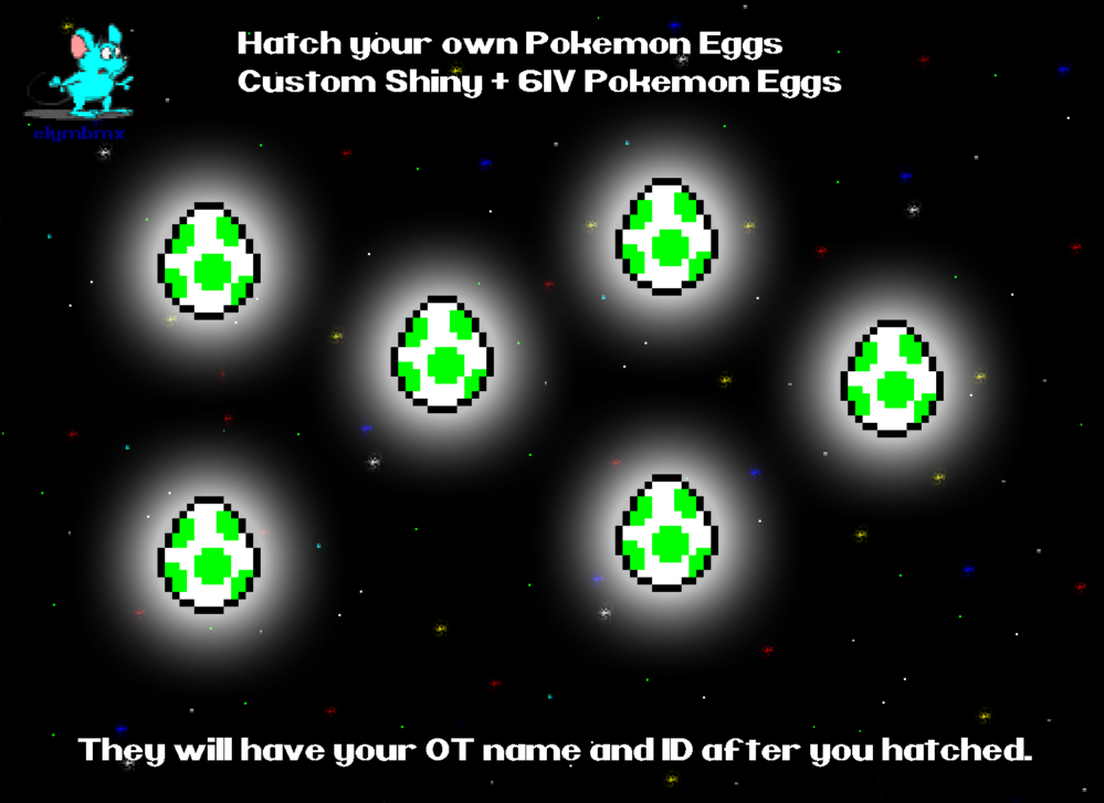 6 Six Custom Eggs * Shiny + 6IV * Pokemon for Sword, Shield, Brilliant ...