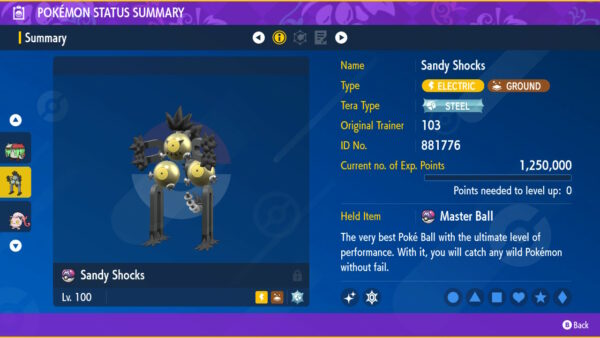 14 x Shiny 6IV Past and Future Paradox Pokemon with Master Balls Bundle ...