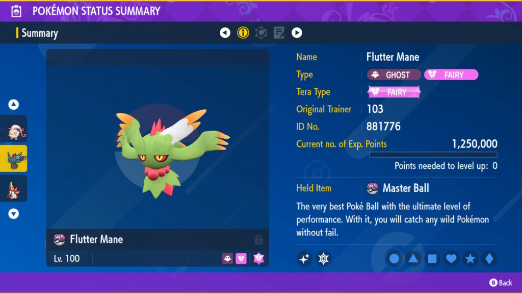 14 x Shiny 6IV Past and Future Paradox Pokemon with Master Balls Bundle ...