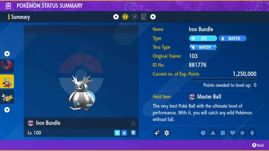 14 x Shiny 6IV Past and Future Paradox Pokemon with Master Balls Bundle ...