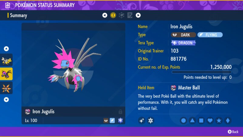 14 x Shiny 6IV Past and Future Paradox Pokemon with Master Balls Bundle ...