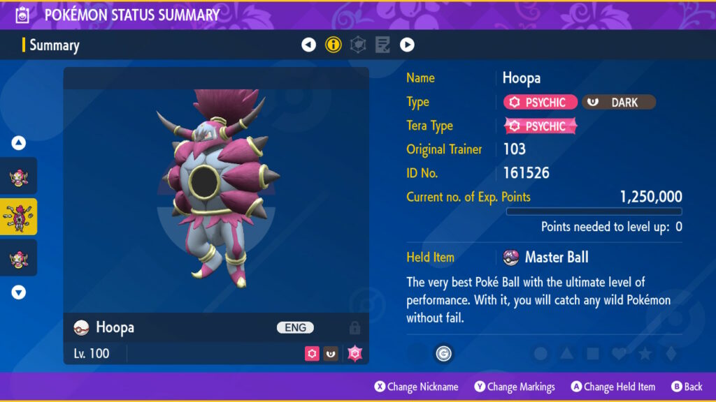 6IV Hoopa in both confined and unbound forms and Meloetta Bundle for ...