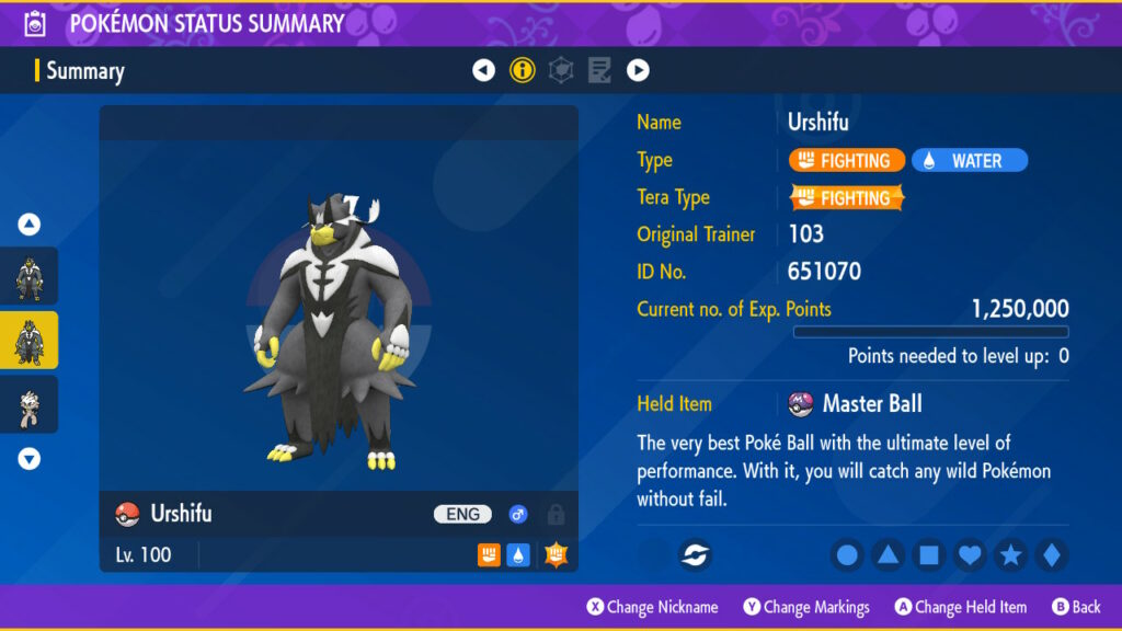 Non-Shiny 6IV Gigantamax Gmax Urshifu Single Strike (Dark) and Urshifu ...