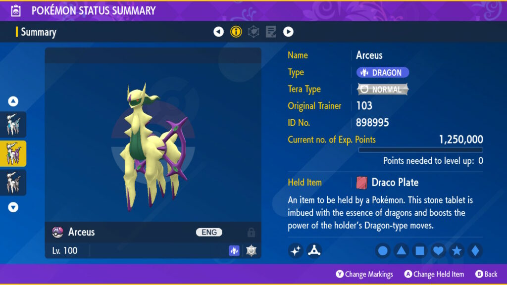 Shiny 6IV Max Stats Arceus in all forms Bundle for Pokemon Brilliant ...