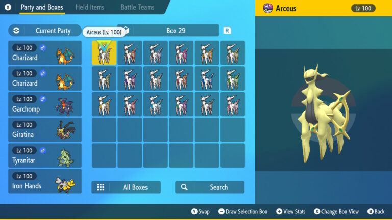 Shiny 6IV Max Stats Arceus in all forms Bundle for Pokemon Brilliant ...