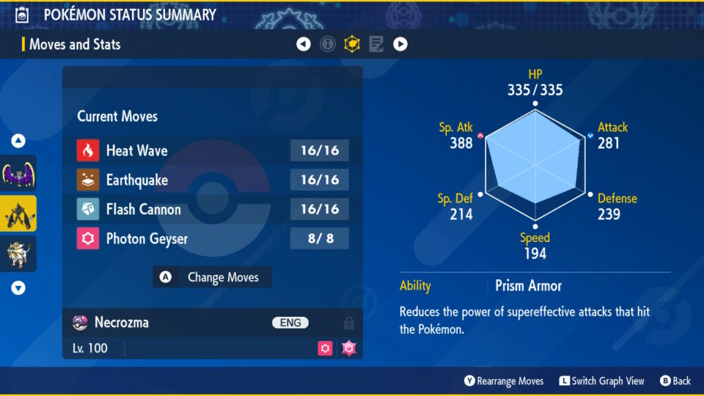 Ultra Square Shiny 6IV Solgaleo, Lunala, and Necrozma Light Trio ...