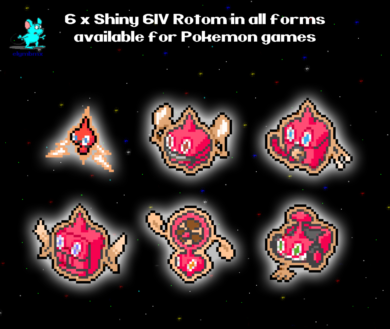 20 x Strongest 6IV Max Stats Effort Shiny Pokemon - Most Mythical ...